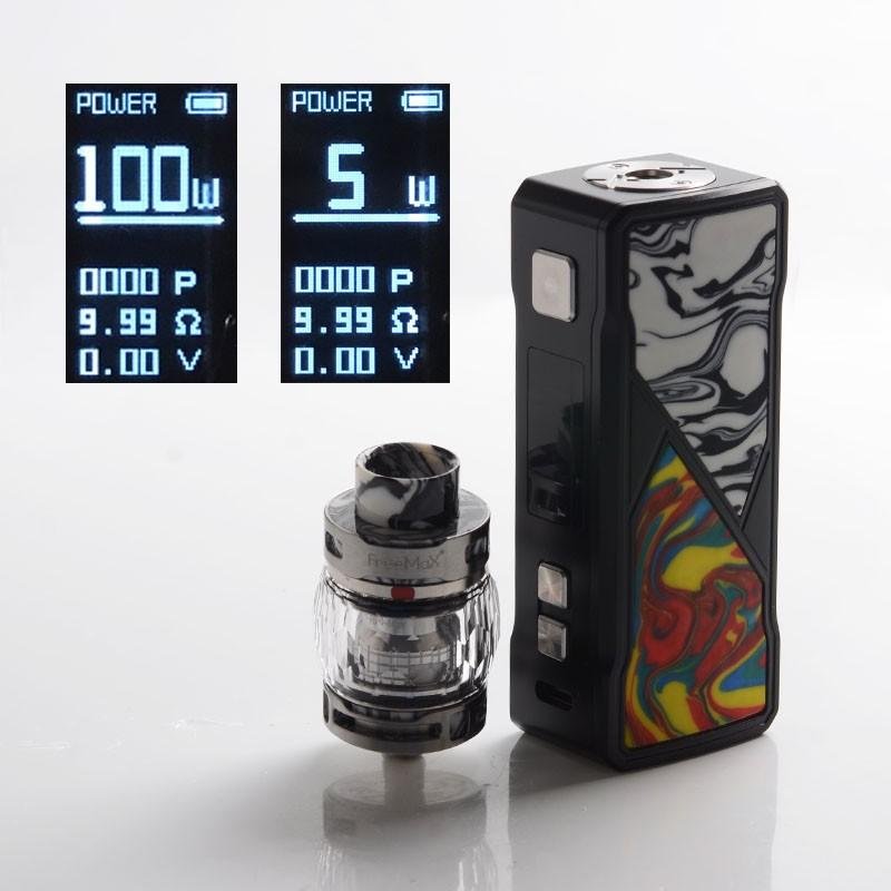 Authentic FreeMax Maxus 100W TC VW Box Mod + Fireluke 3 Tank Vape Kit ...