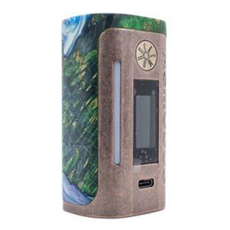 asMODus Lustro 200W Stabilized Wood Box Mod Brass Relic Edition, 5~200W ...