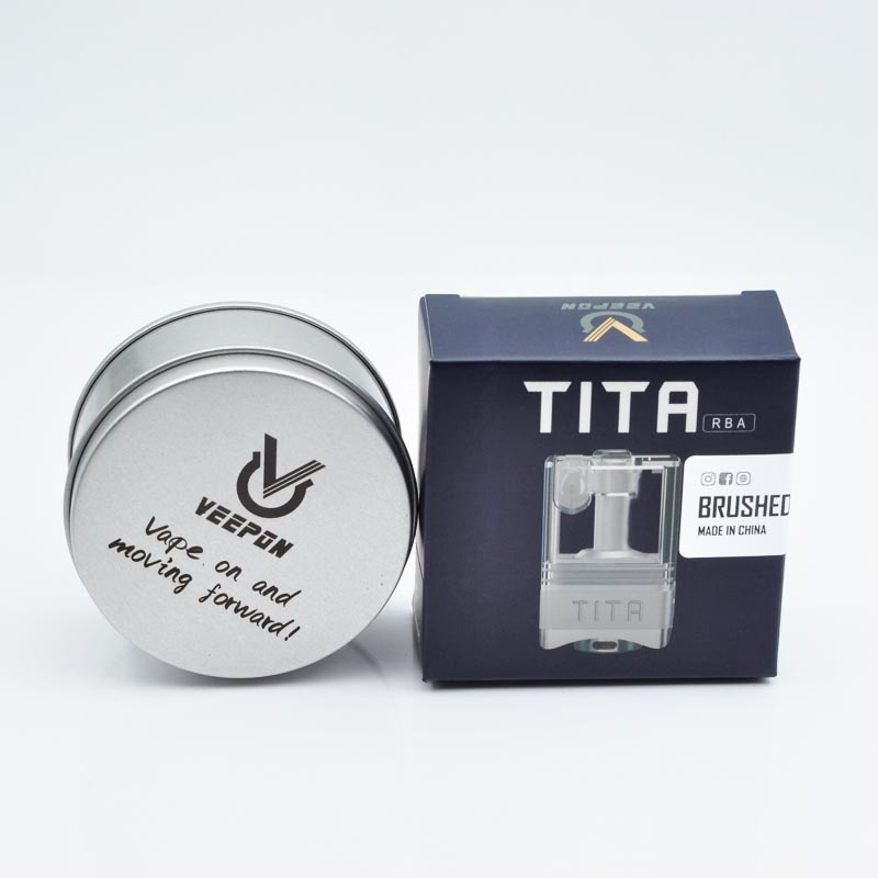 Authentic Veepon Tita RBA Tank Kit – DotAIO Tita AIO Compatible 3ml ...